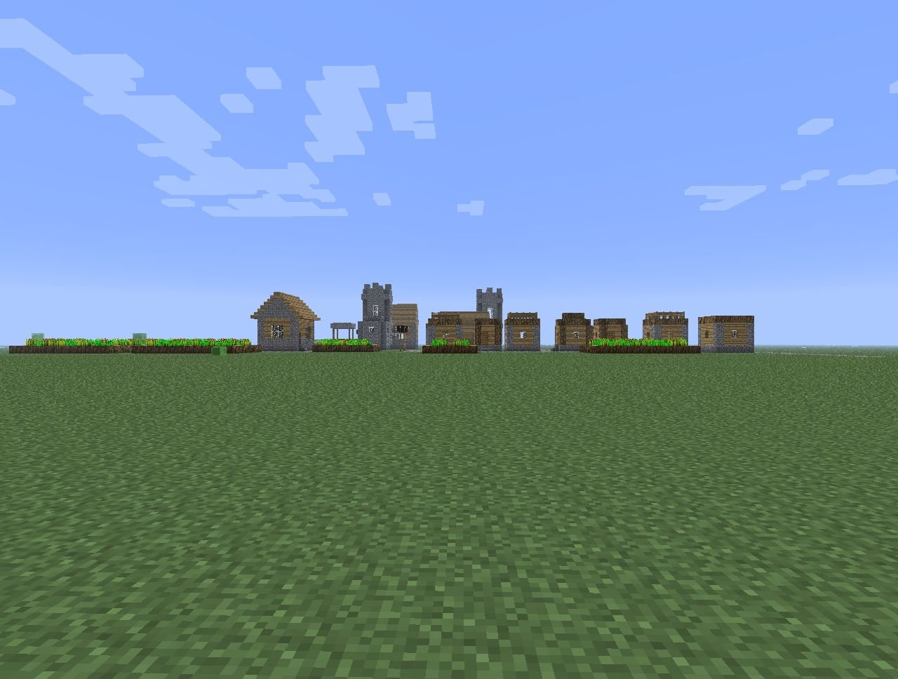 Village In Superflat Minecraft Project
