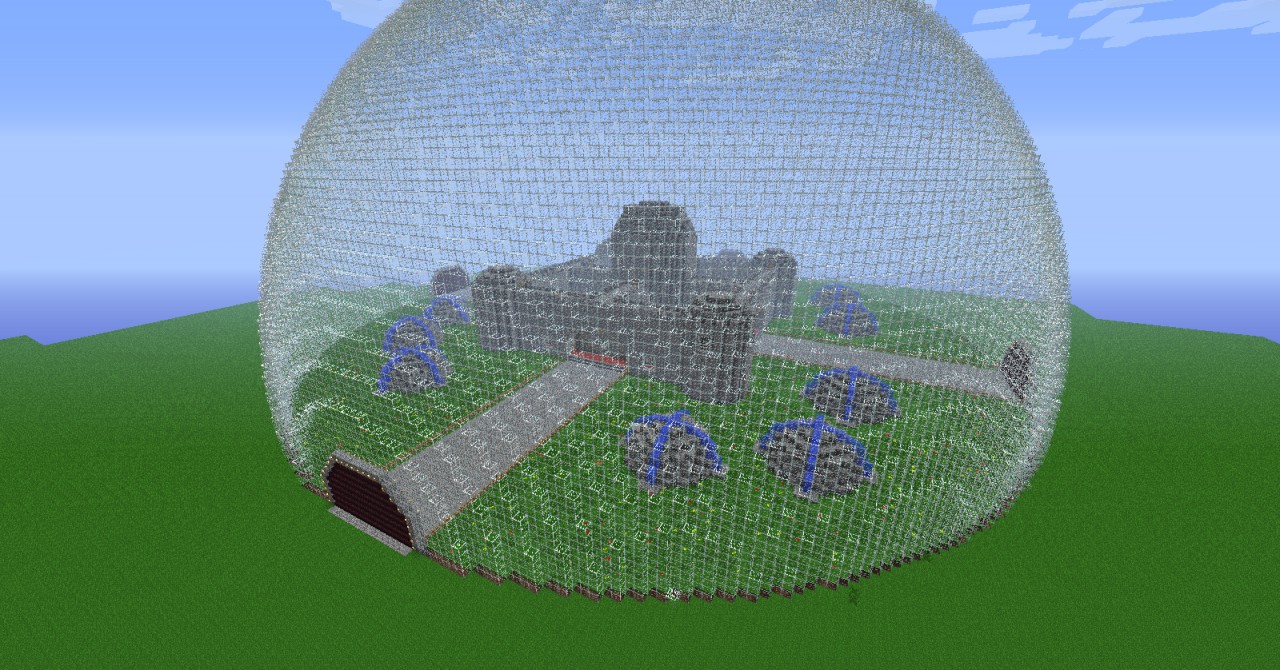 Castle Inside Dome Minecraft Project