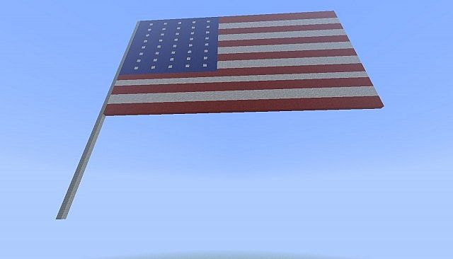 American Flag Minecraft Project