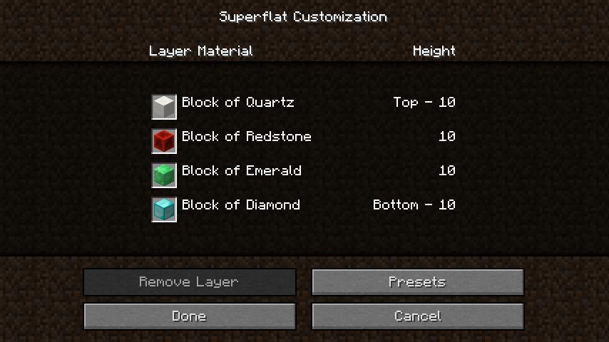 How To Create Custom Presets Superflat Maps Part 1 Minecraft Blog