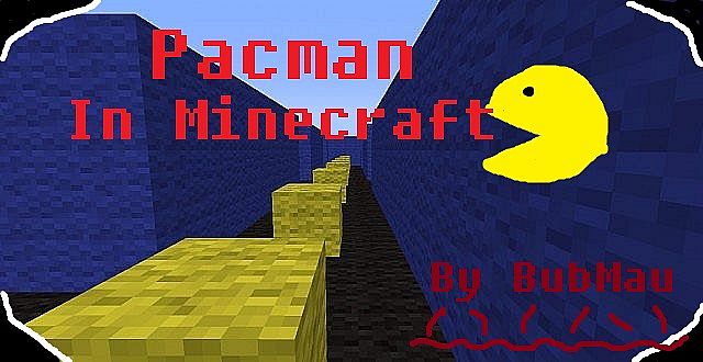 Pacman Maze Recreated In Minecraft Minecraft Project Mini Pacman