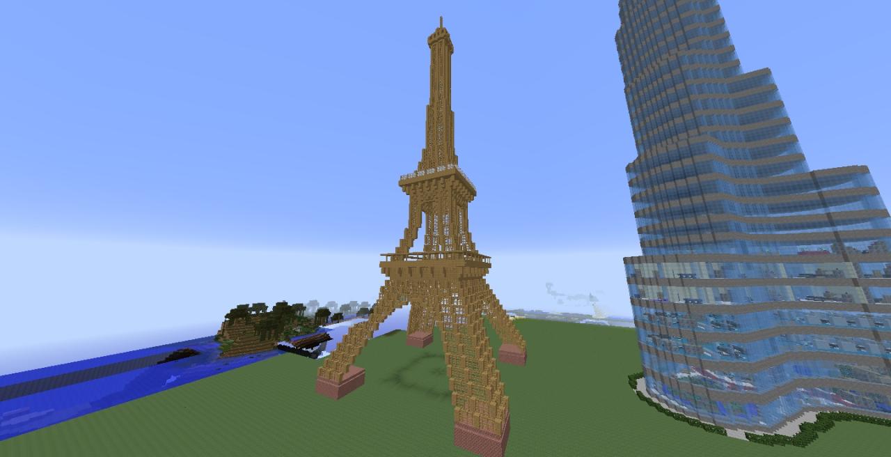 Eiffel Tower Minecraft Project