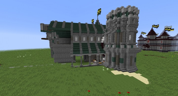 Castle With Courtyard Minecraft Project