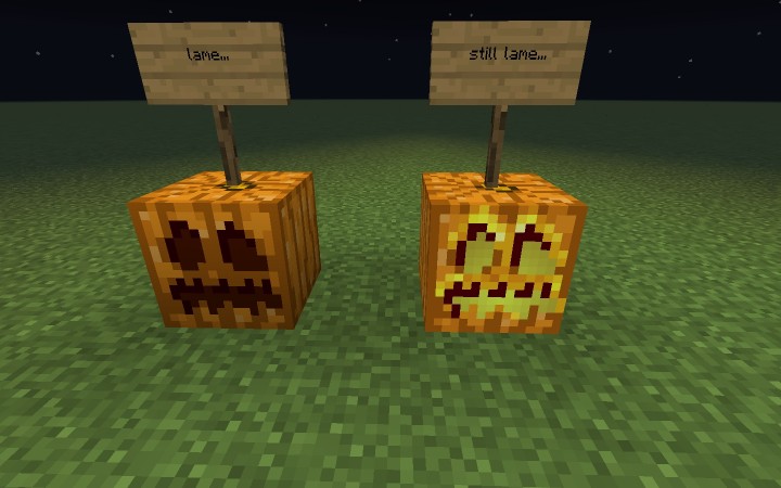 Holloween Pumpkin Minecraft Project