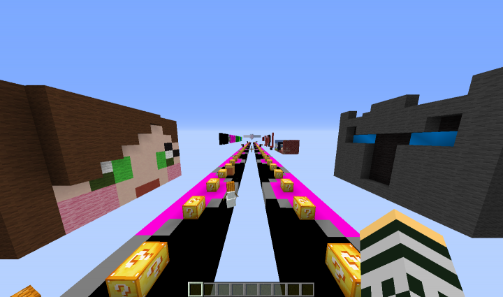 PopularMMOs Lucky Block Race Map! Minecraft Project