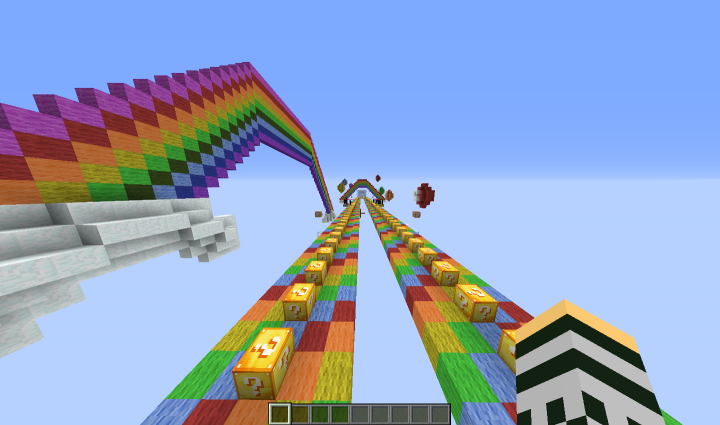 PopularMMOs Lucky Block Race Map! Minecraft Project