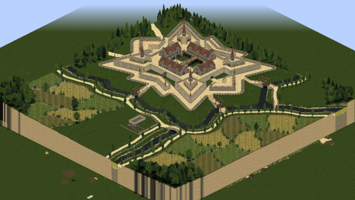 Ardelencia, Star fort, To defend a plain Minecraft Project