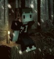 Obsidian + blue pattern Minecraft Banner