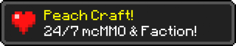 Welcome to Peach Craft! Minecraft Server