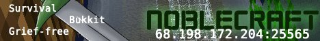 NobleCraft [1.3.2, PVP, Hunger Games, Mcmmo, Ranks, Survival, Economy] Minecraft Server