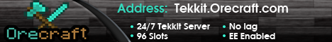 Orecraft 24/7 Tekkit Server - VERY LITTLE BANNED ITEMS Minecraft Server