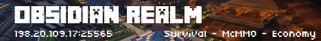 Obsidian Realm Minecraft Server