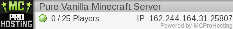 Pure Vanilla Minecraft Server Minecraft Server