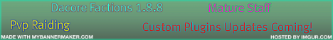 DaCore Factions Minecraft Server
