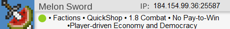 Melon Sword Minecraft Server