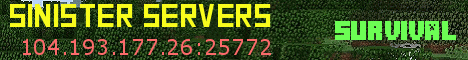 Sinister Servers Semi Classic Survival Minecraft Server
