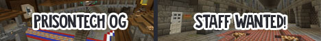 PrisonTech (OG Classic Prisons) STAFF NEEDED Minecraft Server