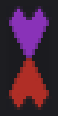 Red/Purple Heart Minecraft Banner