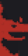 Red Dragon with Black Background Minecraft Banner