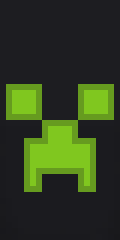 Inverted creeper Minecraft Banner