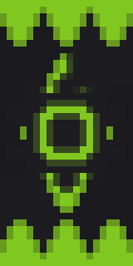 Green void Minecraft Banner
