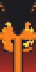 Burning Halberd Minecraft Banner