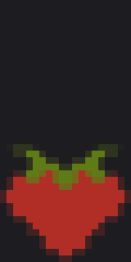 strawberry black Minecraft Banner