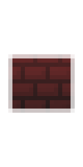 Nether Brick Block on White Field Minecraft Banner