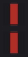 Red Colon (:) on Black Background (for Alarm Clocks) Minecraft Banner