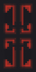 Minecraft Shield Red and Black Minecraft Banner