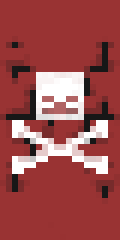 red skull Minecraft Banner