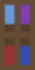 Colored Dark Oak Door Minecraft Banner