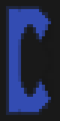 Letter C Blue Minecraft Banner