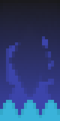 Blue fire Minecraft Banner