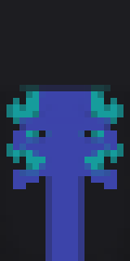 Blue axolotl Minecraft Banner