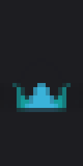 Crown Cyan Minecraft Banner