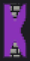 Purple Letter K Minecraft Banner