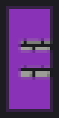 Purple Letter E Minecraft Banner