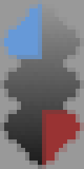 Minecraft Red-Blue Minecraft Banner