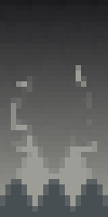 Light gray fire Minecraft Banner