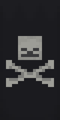 The skeleton Minecraft Banner