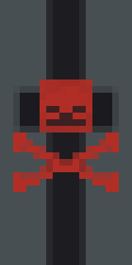 simple cross with skeleton Minecraft Banner