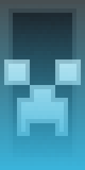 Glowing Creeper Face Minecraft Banner