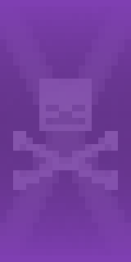Purple Skull Minecraft Banner