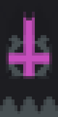 Fancier Inverted Cross Minecraft Banner