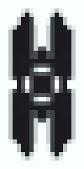 Black and white Minecraft Banner