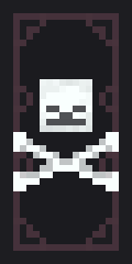 goth skull Minecraft Banner