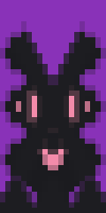 Cute Black Bunny Minecraft Banner