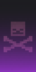 Purple Skull Minecraft Banner