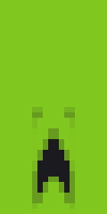 Terrifying Creeper Face Minecraft Banner